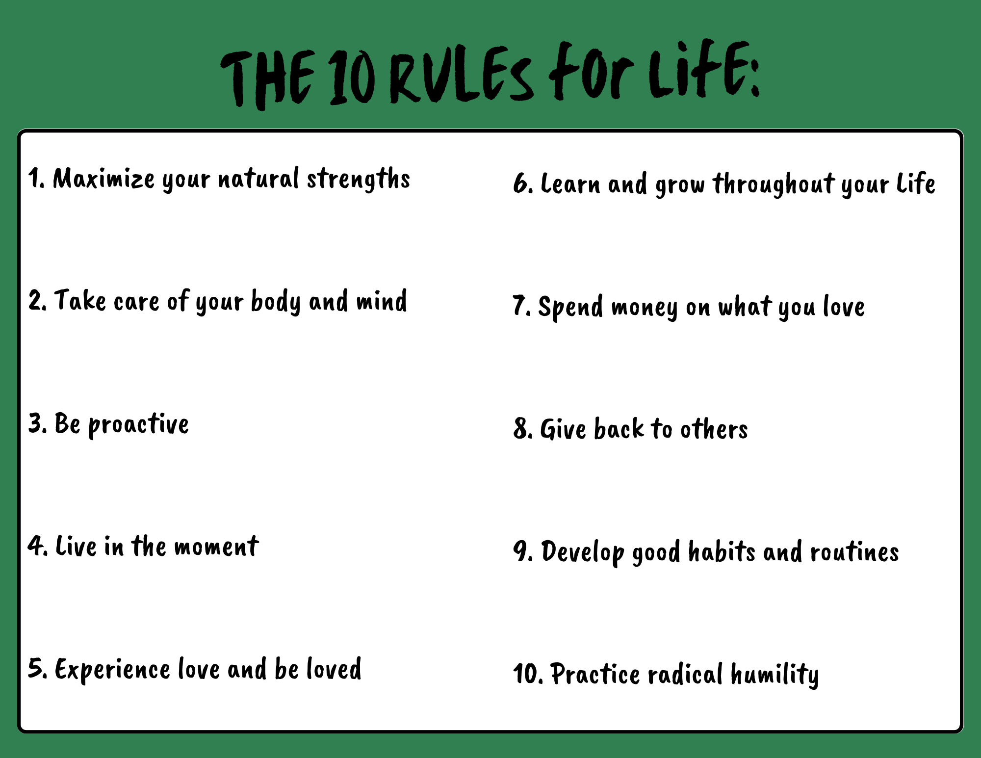 Home - 10 Rules for Life